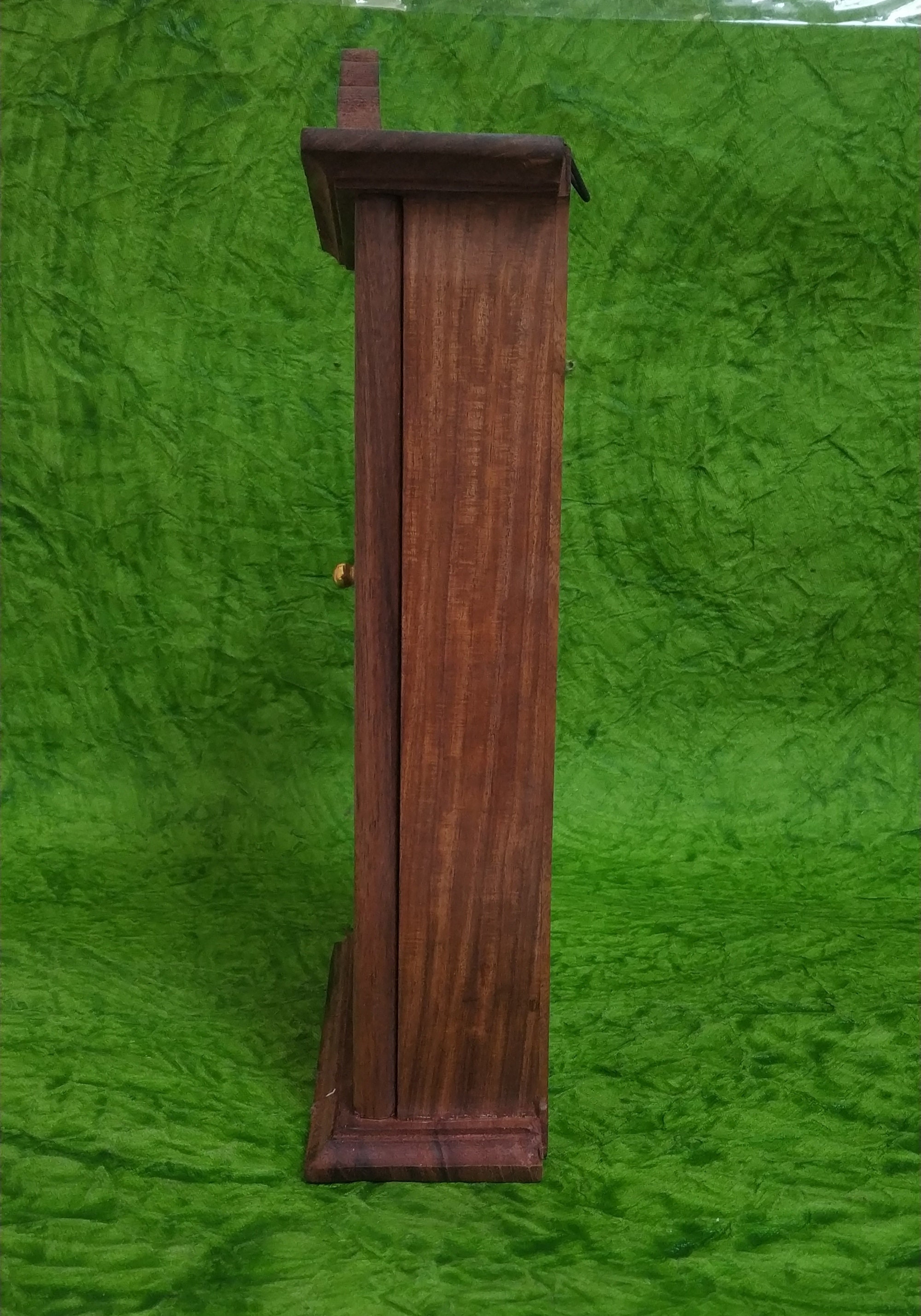 Handcrafted Wooden Key Holder Box in Rich Brown Finish Elegant and ...