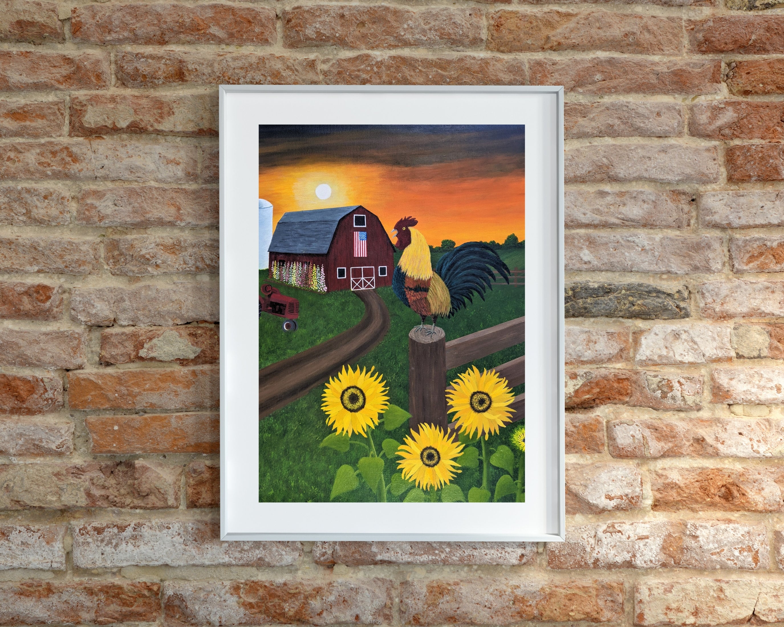 Country Farm Wall Art Prints, Original Painting Wall Decor, Printable ...
