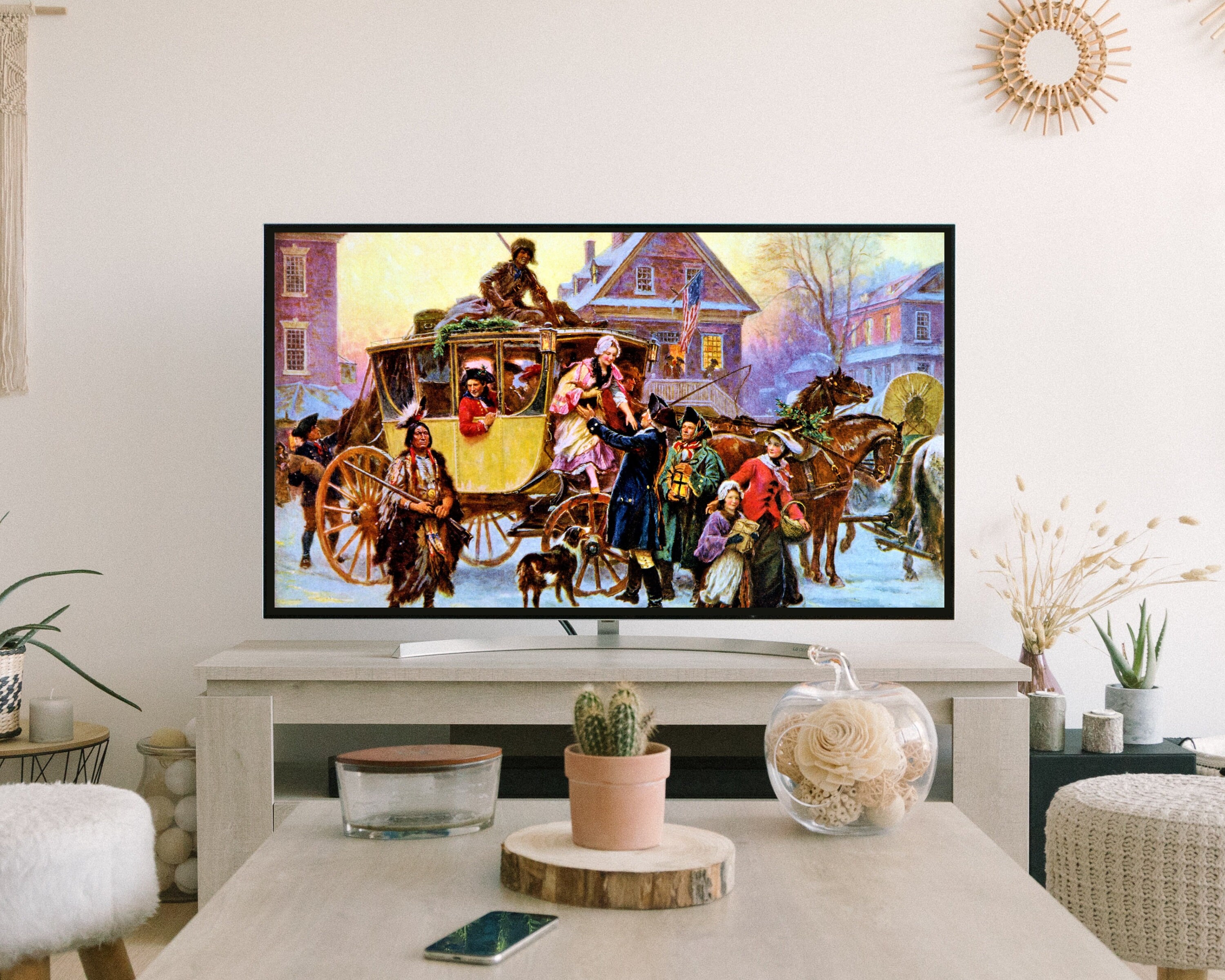 Colonial Scene Frame TV Art, 16x9 Digital File (download) - Etsy