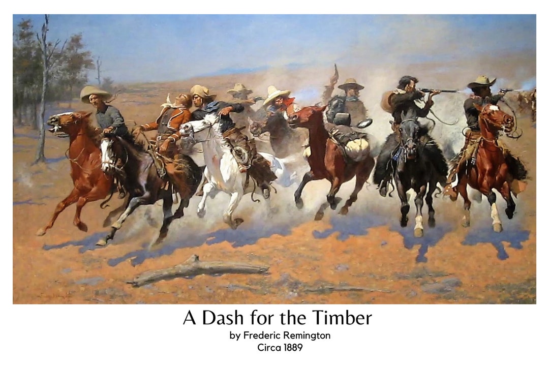 Western Cowboy Wall Art Printable – Frederic Remington Digital Download ...