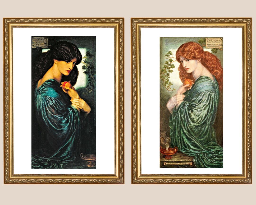 Two Renaissance Art Portraits, Medieval Wall Art, Medieval Art Prints ...