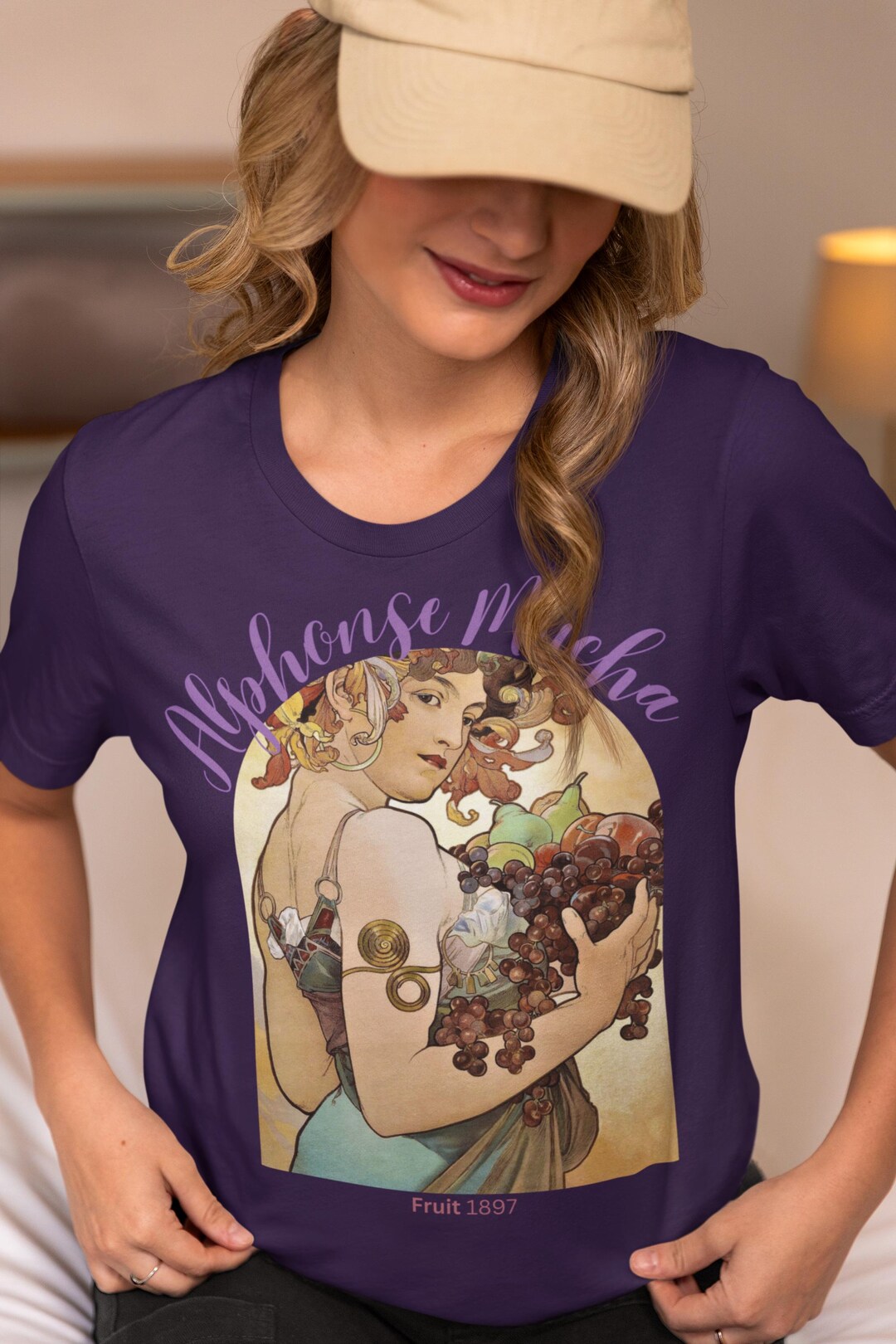 Alphonse Mucha 'fruit' T-shirt: Art Nouveau Graphic Tee - Etsy