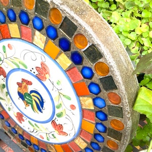 14 Mosaic Stepping Stone colorful Rooster 127 - Etsy