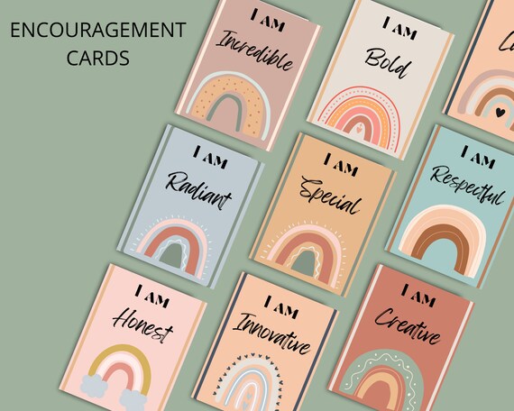 Printable Encouragement Cards Set - Etsy