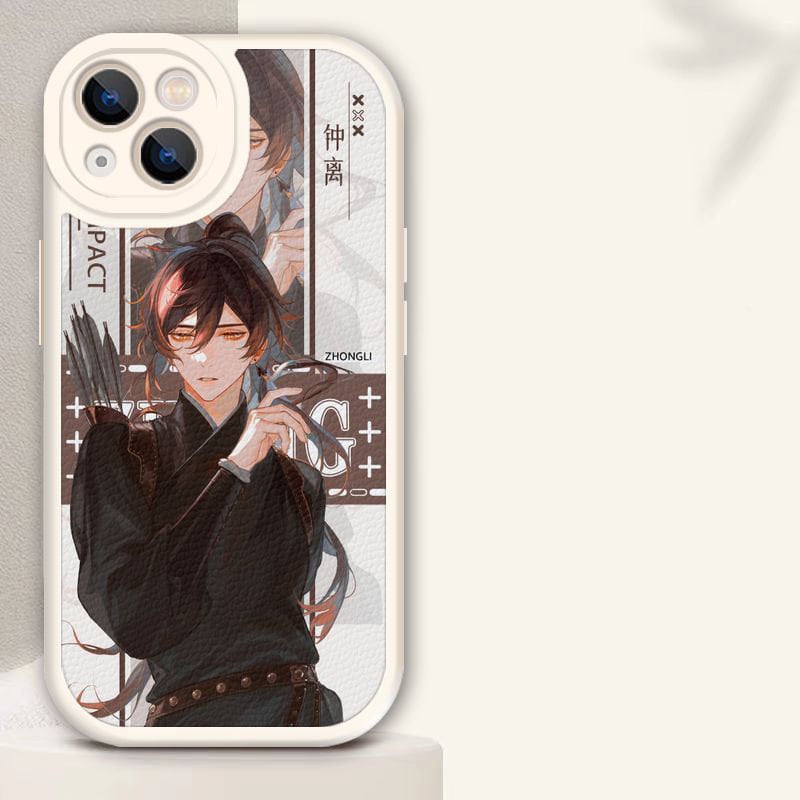Customizable Genshin Impact Phone Case Xiao Zhongli for iPhone Series ...
