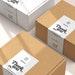 Editable Box Label Template Canva, Custom Packaging Labels, Order ...