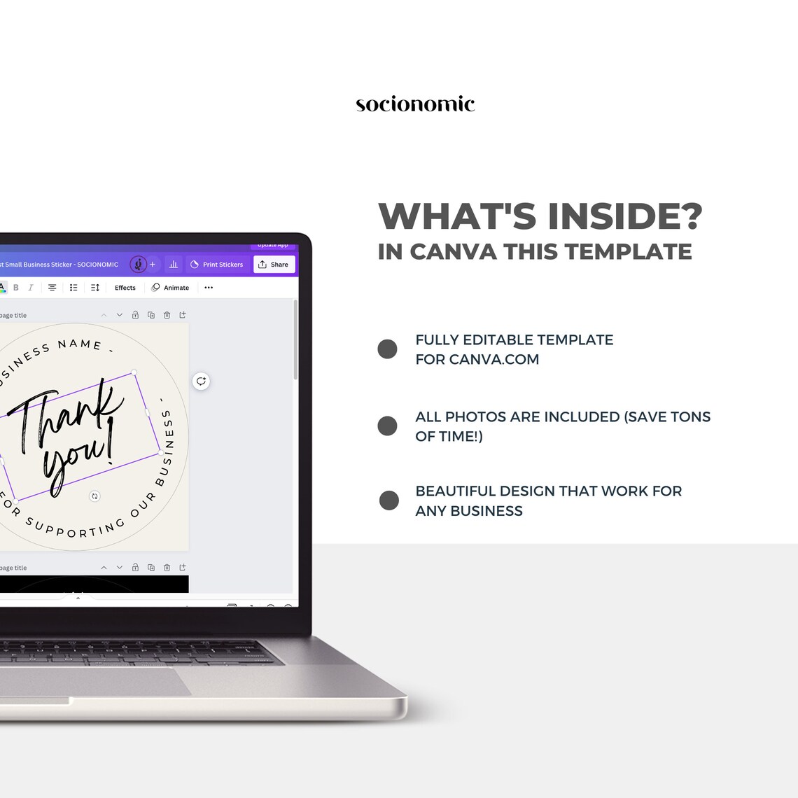 Editable Box Label Template Canva, Custom Packaging Labels, Order ...