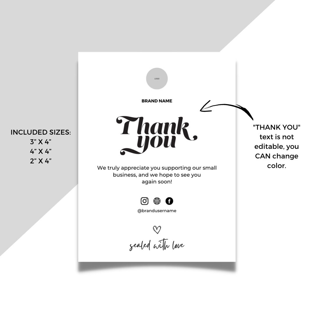 Custom Packaging Labels, Order Packaging Seal Sticker, Printable Parcel ...