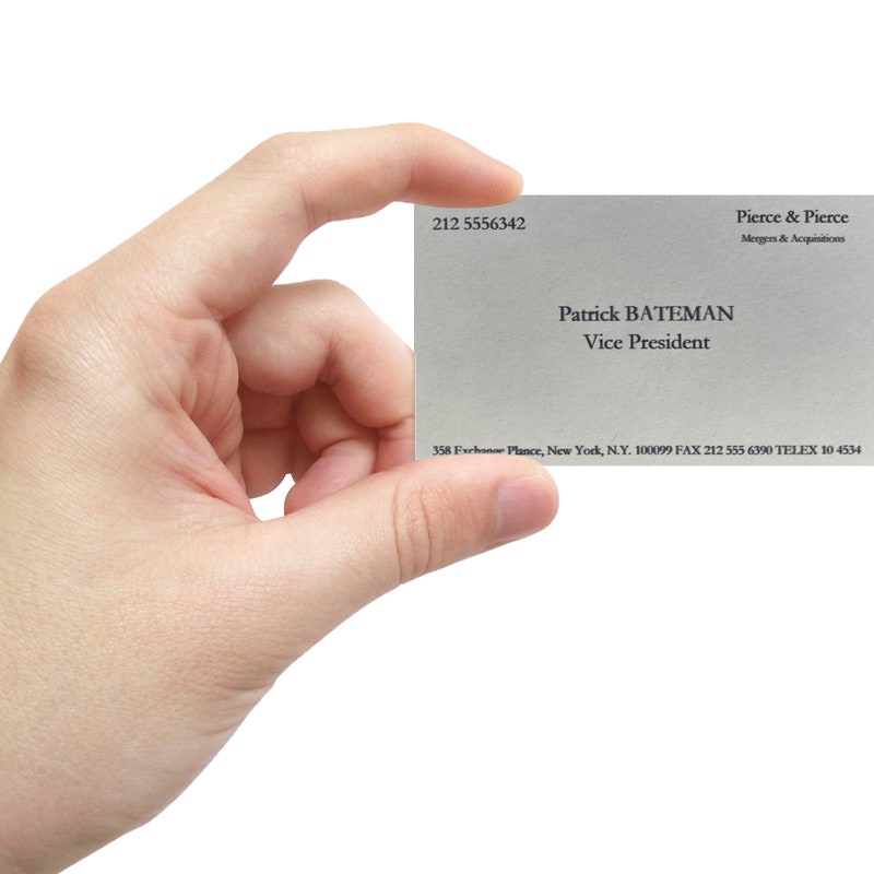 Patrick Bateman Business Card - Etsy