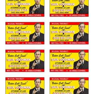 Better Call Saul Style Printable Business Card - Etsy