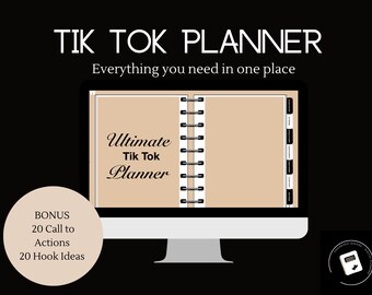 Tik Tok Planning - Etsy