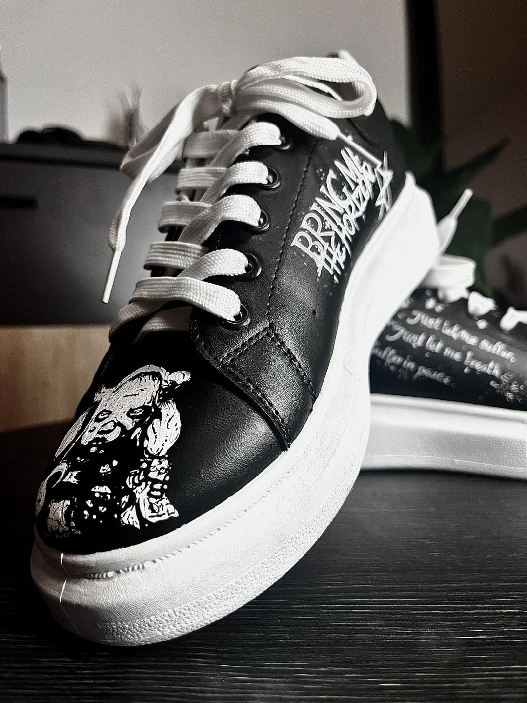 Custom Sneaker Design | Inspired by Metalcore Merch | Metalcore Band ...