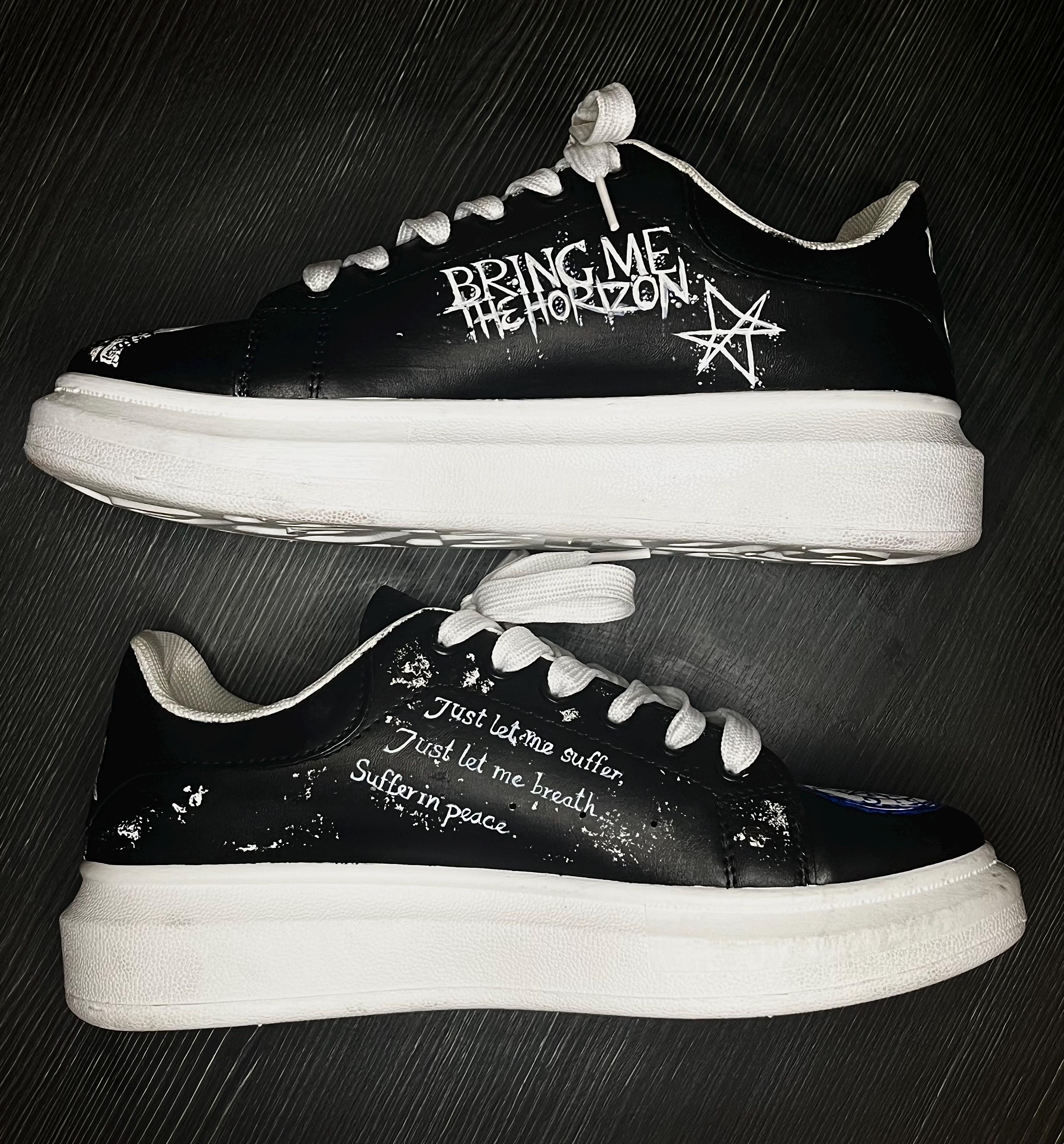 Custom Sneaker Inspired by Bmth Tour Merch - Etsy