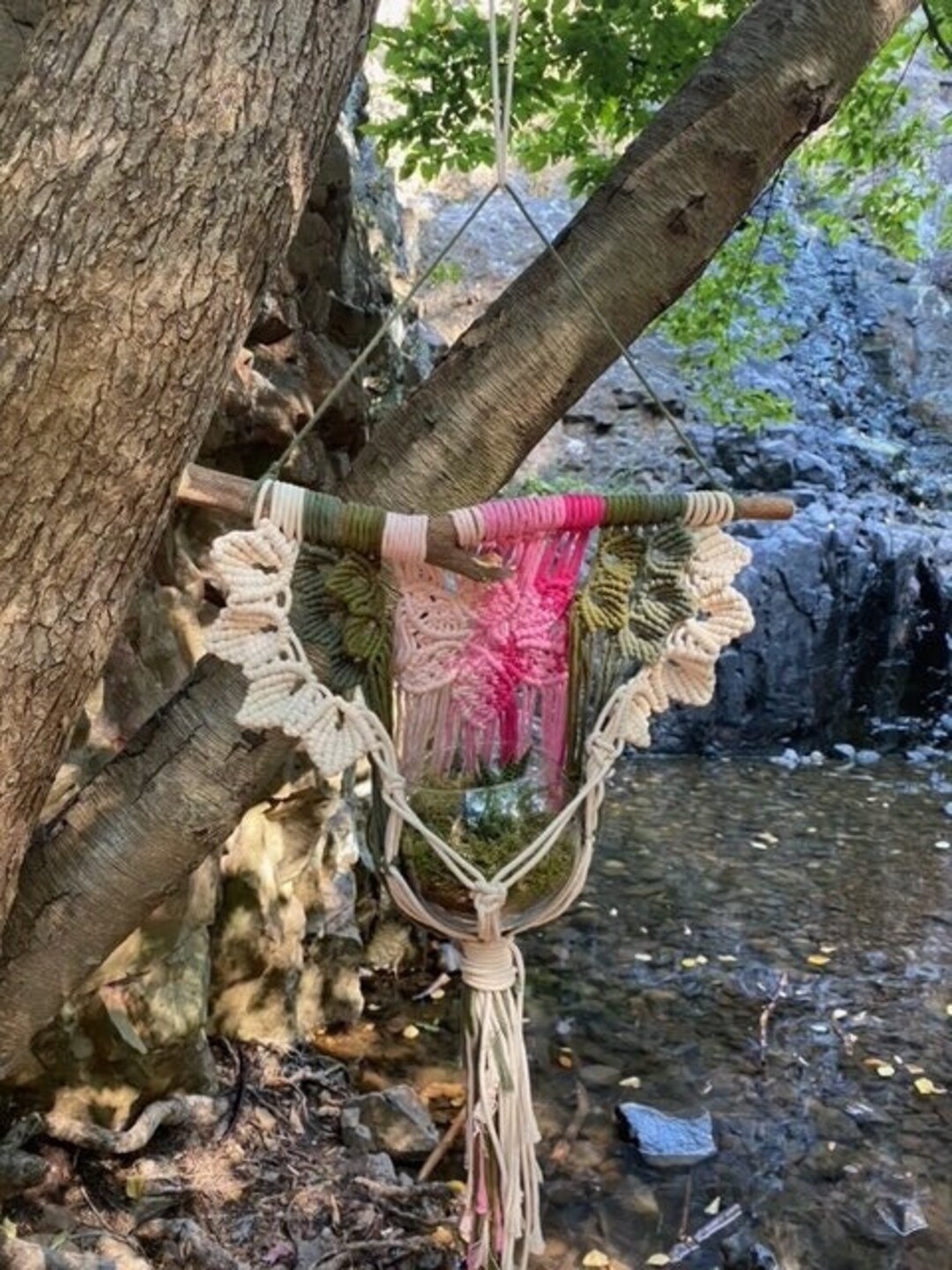 Handmade Macrame Pot Hanger Mexican Artistry Inspired - Etsy