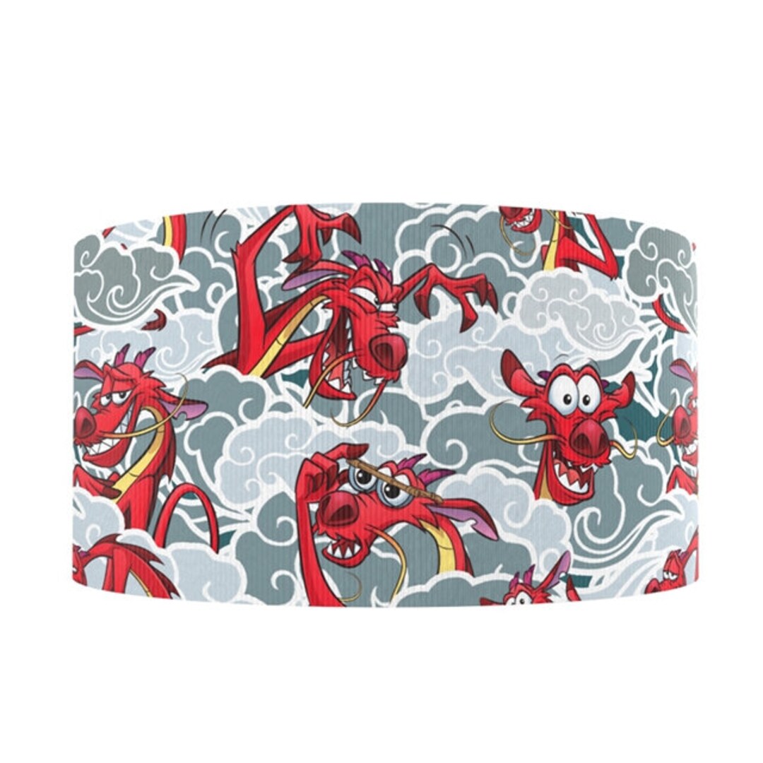 Disney Mulan Mushu Print 3" Grosgrain Ribbon - Etsy