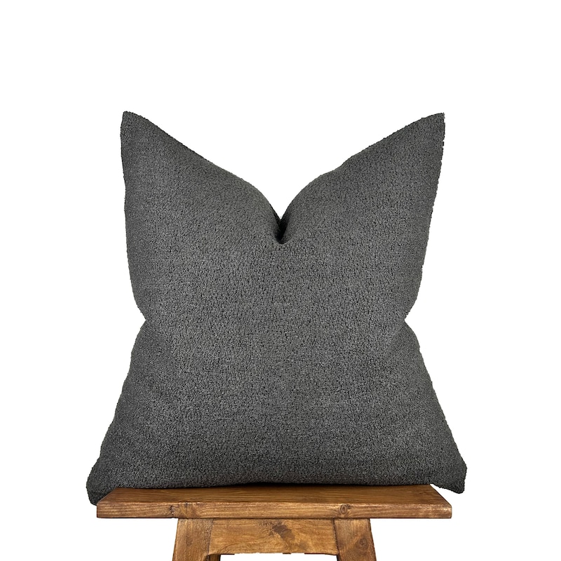 Dark Gray Pillow - Etsy