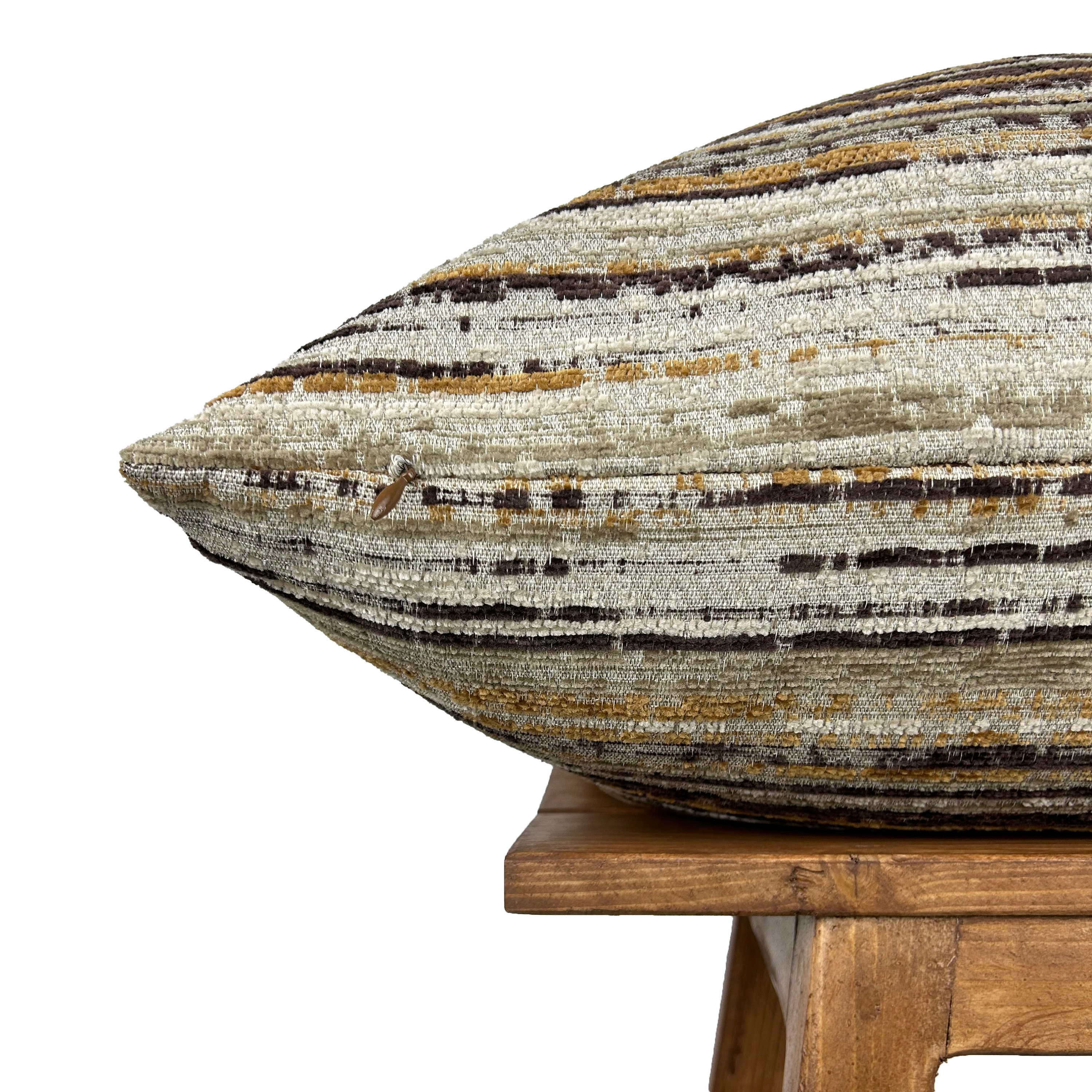 Brown Earthy Tones Textured Pillow Cover, Boho Couch Cushion 20x20 ...