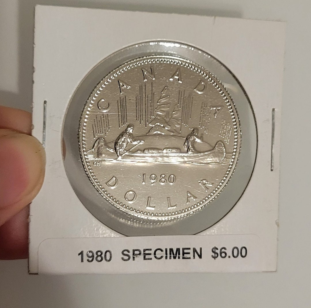 1980 Canadian One Dollar Specimen Coin, Made of Nickle - Etsy
