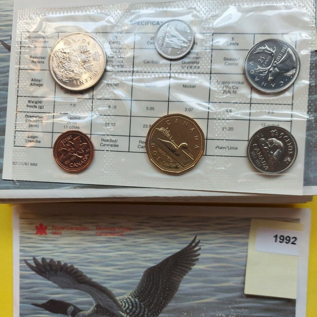 1992 Royal Canadian Mint Set - Etsy