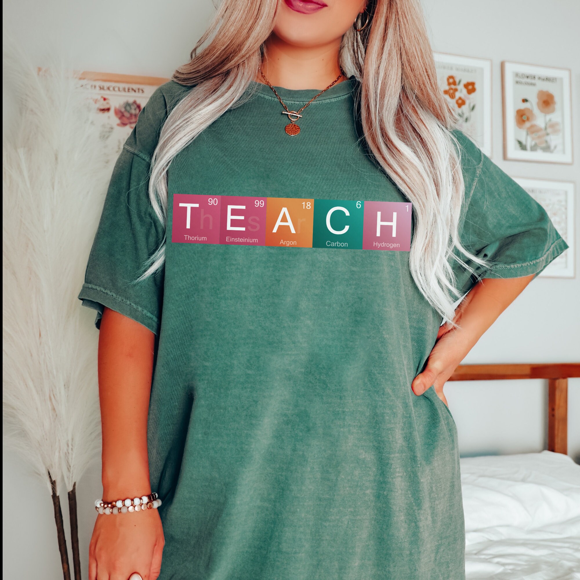 Custom Periodic Table of Elements Comfort Colors Shirt Periodic Table T ...