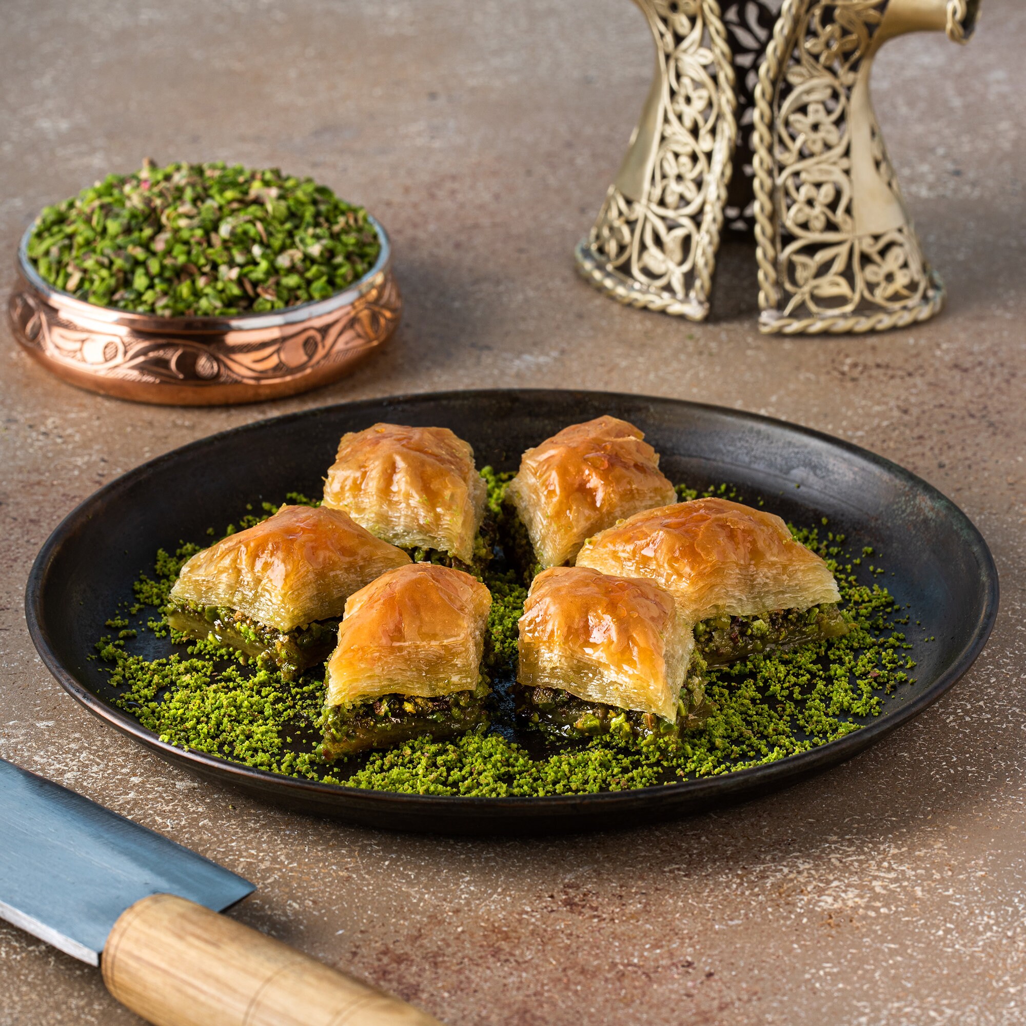 Tahmis Classic Pistachio Baklava, Premium Handmade Baklava, Daily and Freshly Made Dessert ...