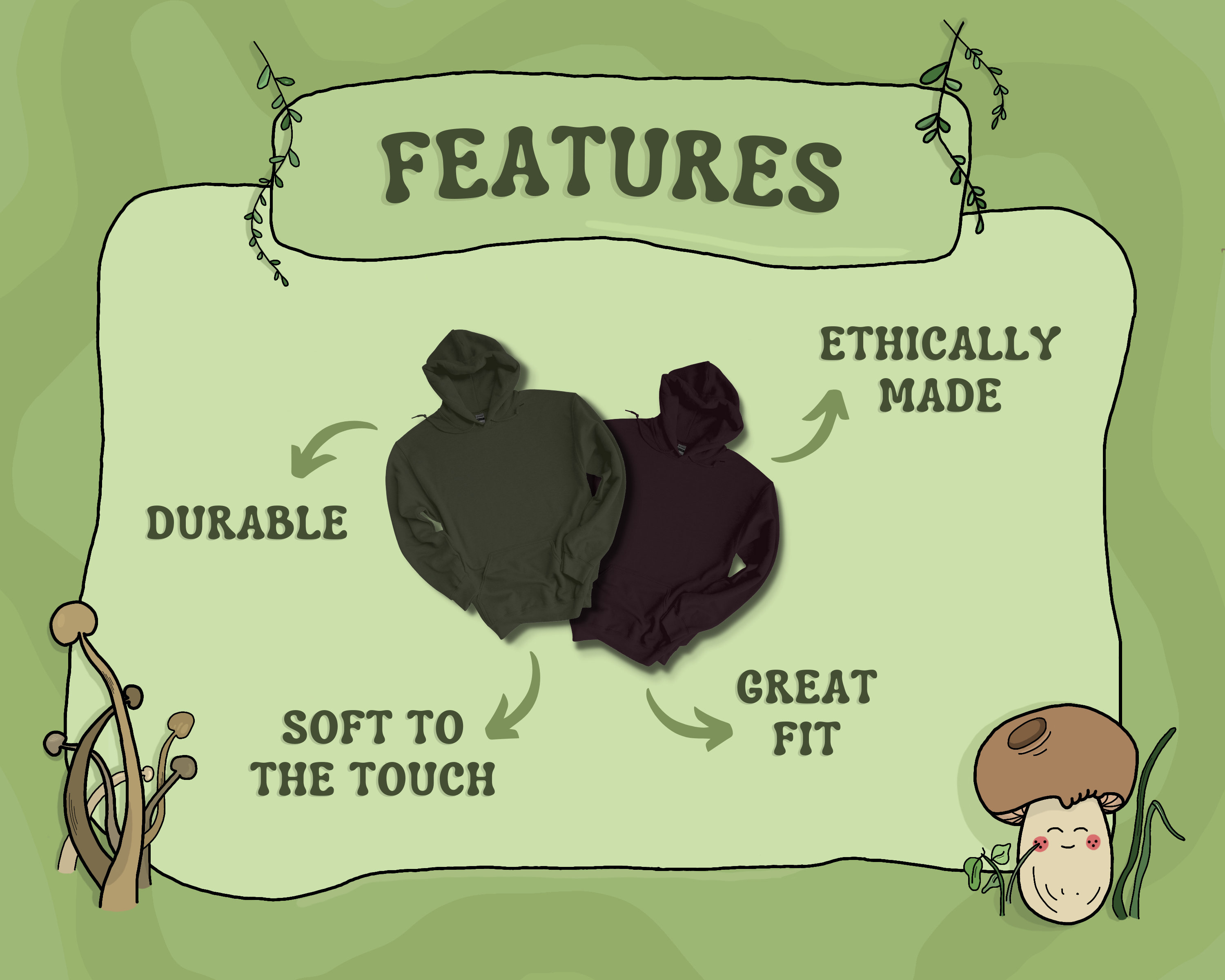 Frog and Bug Hoodie, Dark Academia Aesthetic Hoody, Cottagecore Toads ...