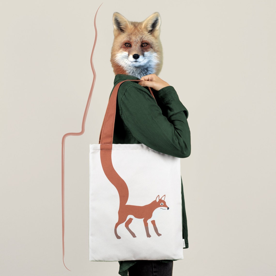 Fox Tote Bag - Etsy