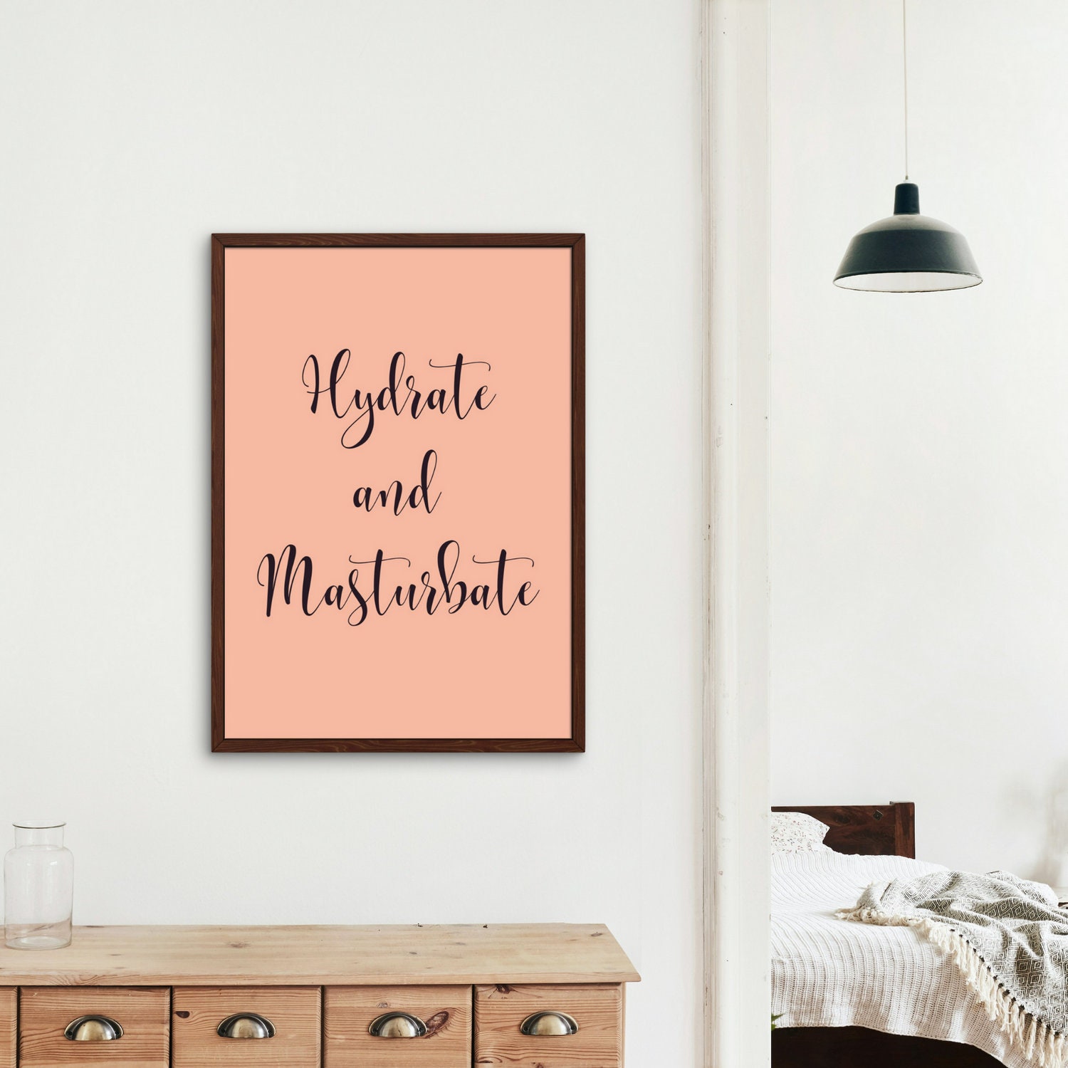 Hydrate and Masturbate Digital Wall Decor Printable Funny ...
