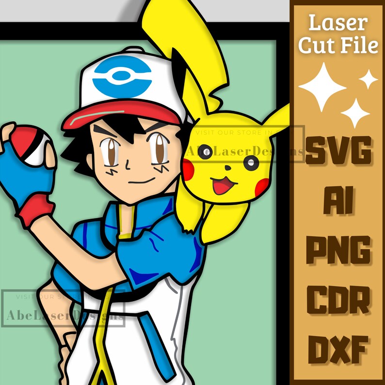 Anime Creature Heroe Layers Cartoon Laser Cut - Etsy