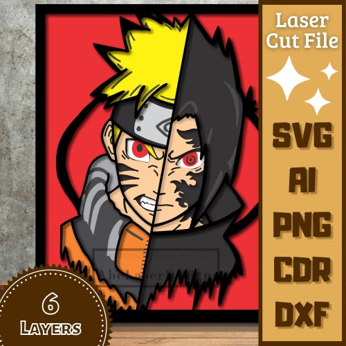 Anime Guy V5 Layers Cartoon Laser Cut - Etsy