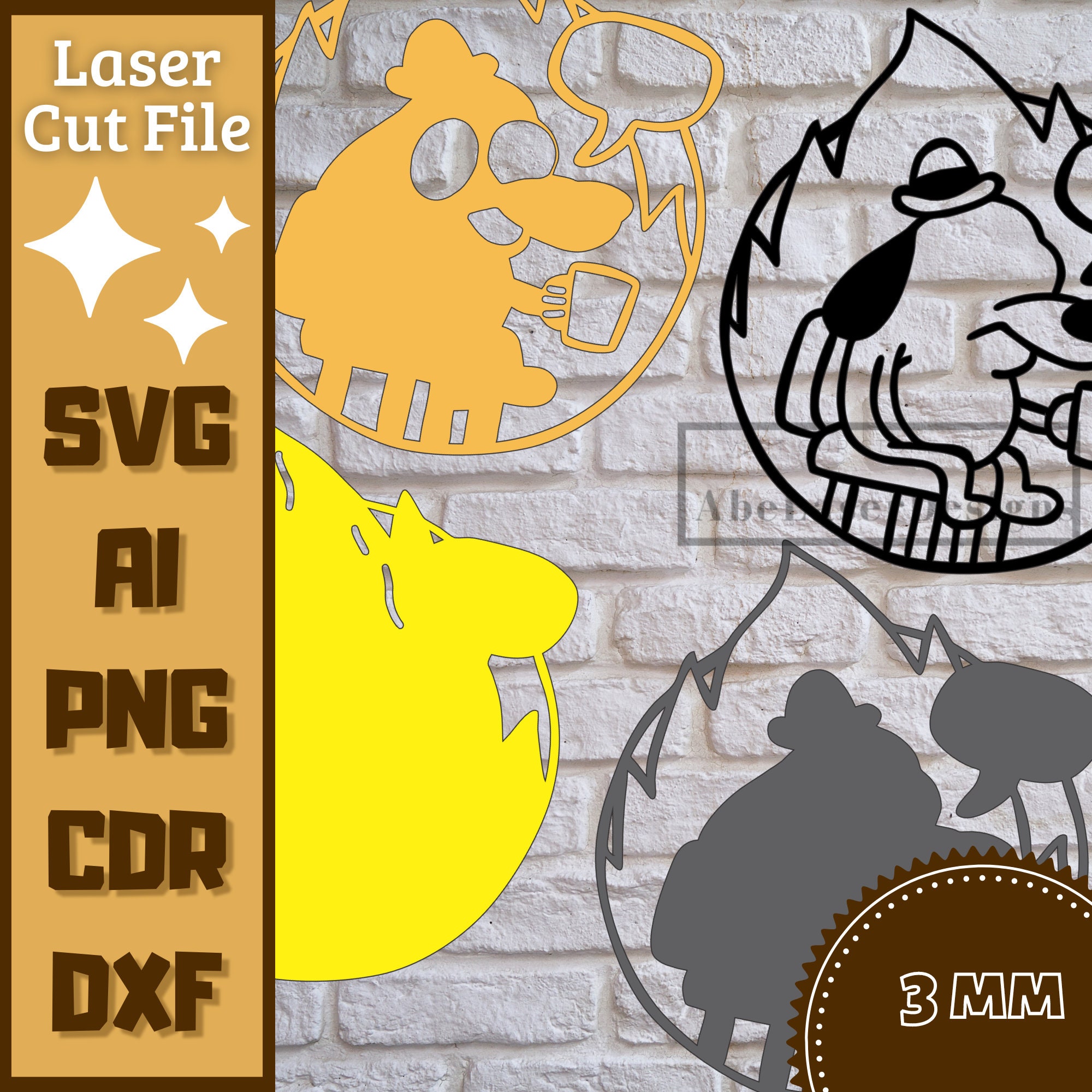 Meme V1 Cartoon Layers SVG Laser Cut - Etsy Ireland