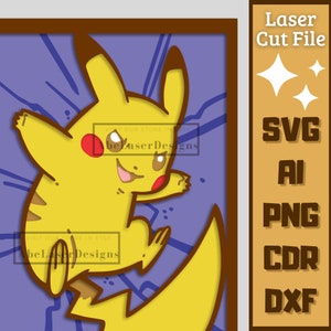 Anime Creature V2 Layers Cartoon Laser Cut - Etsy