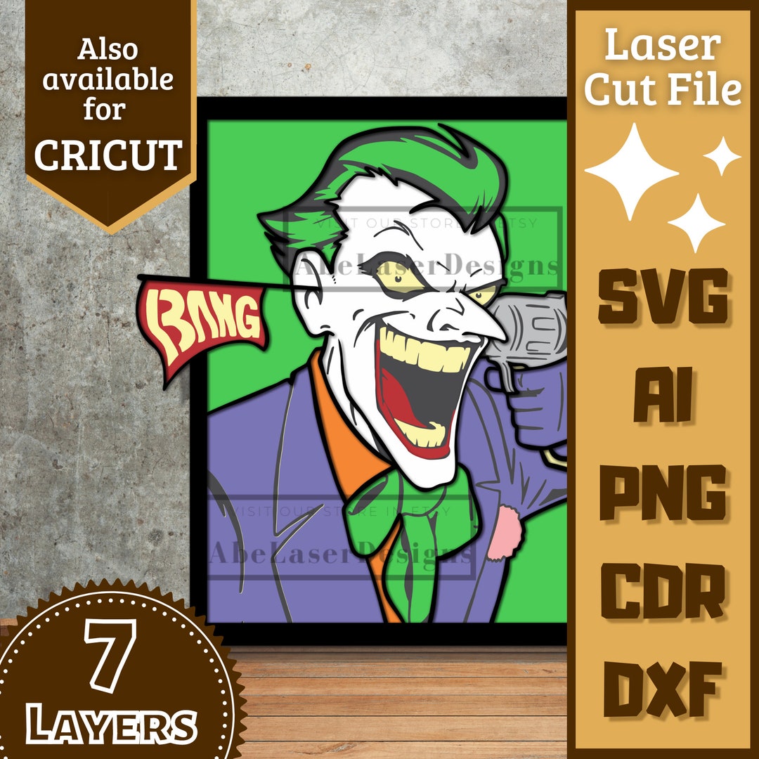 Villain Hero V3 Layers Cartoon Laser Cut - Etsy