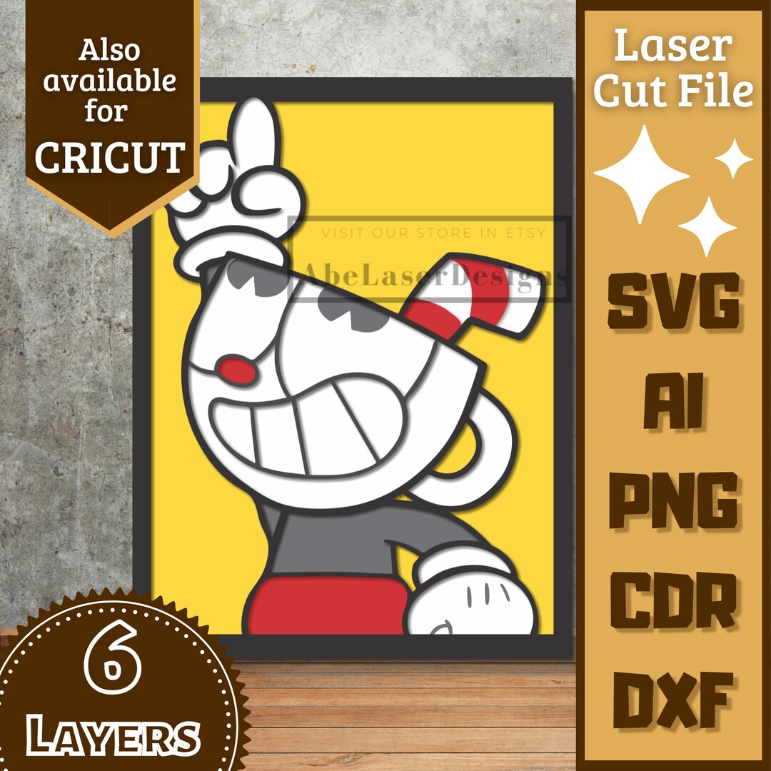 Video game Cartoon v2 SVG. Vector Laser Cut. - Etsy México