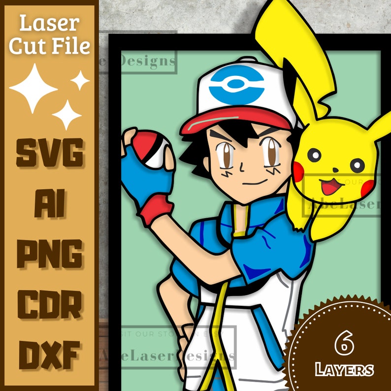 Anime Creature Heroe Layers Cartoon Laser Cut - Etsy