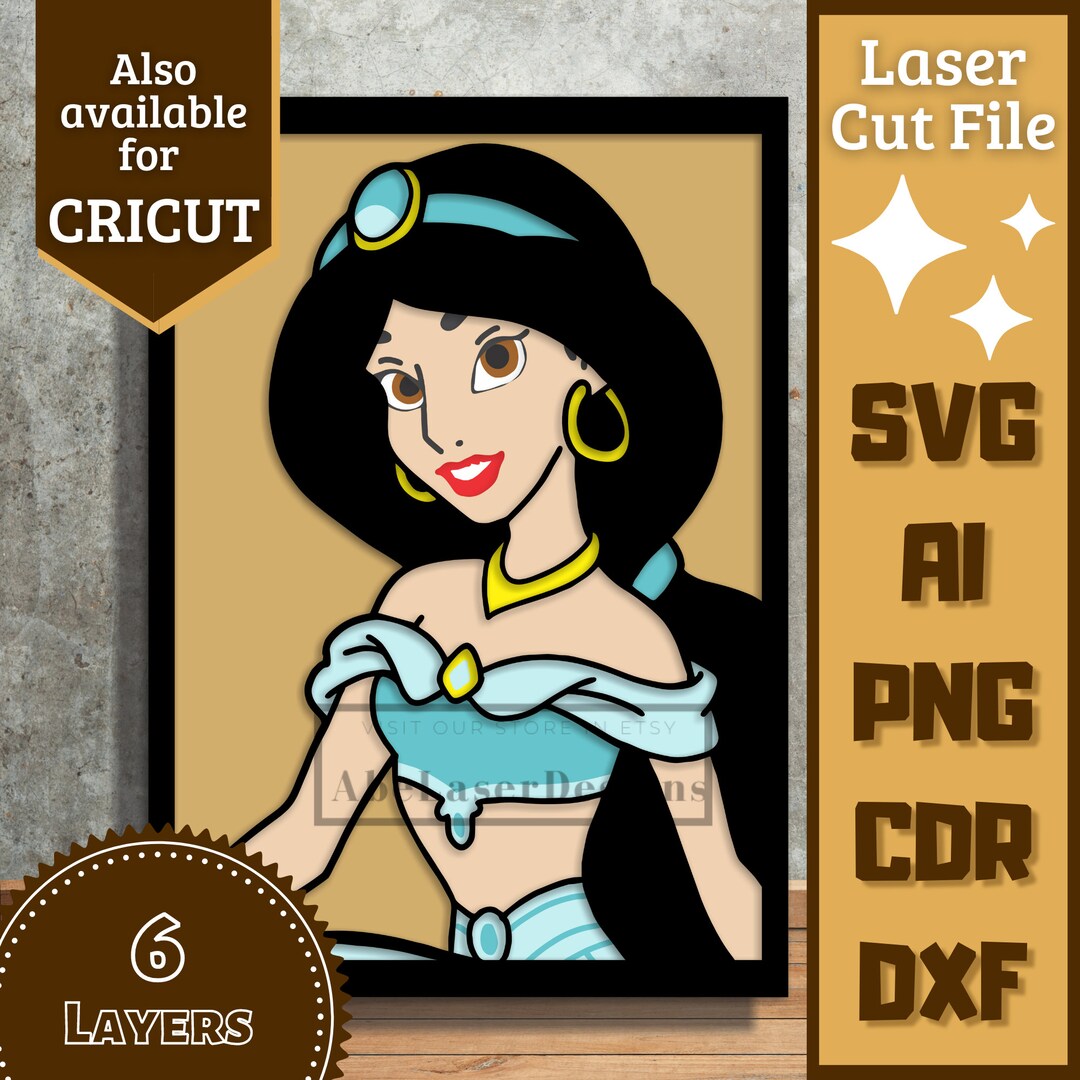 Princess V6 Desert Layers Cartoon Laser Cut - Etsy