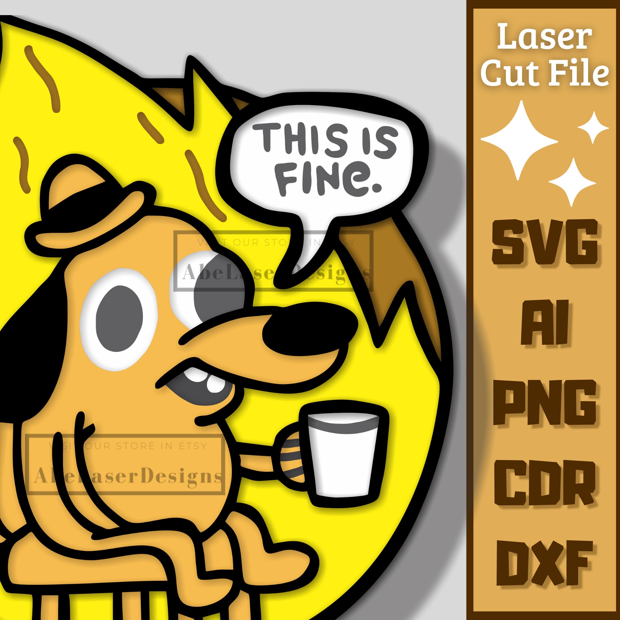 Meme V1 Cartoon Layers SVG Laser Cut - Etsy Canada