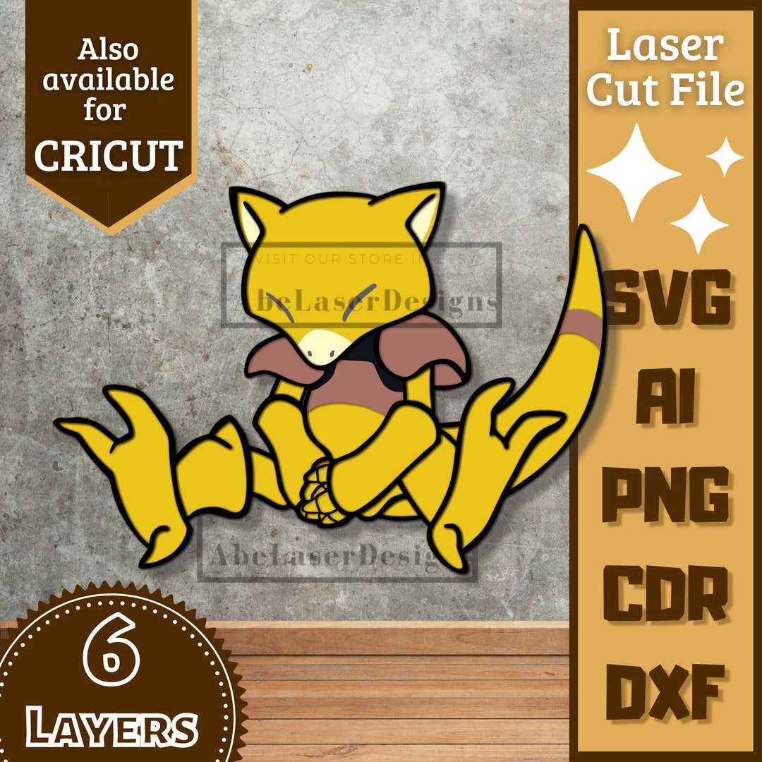 Anime Creature V6 Layers Cartoon Laser Cut - Etsy