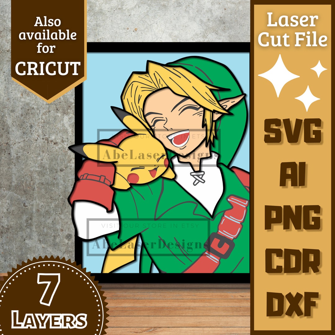 Videogame Guy V2 Cartoon Layers SVG Laser Cut - Etsy