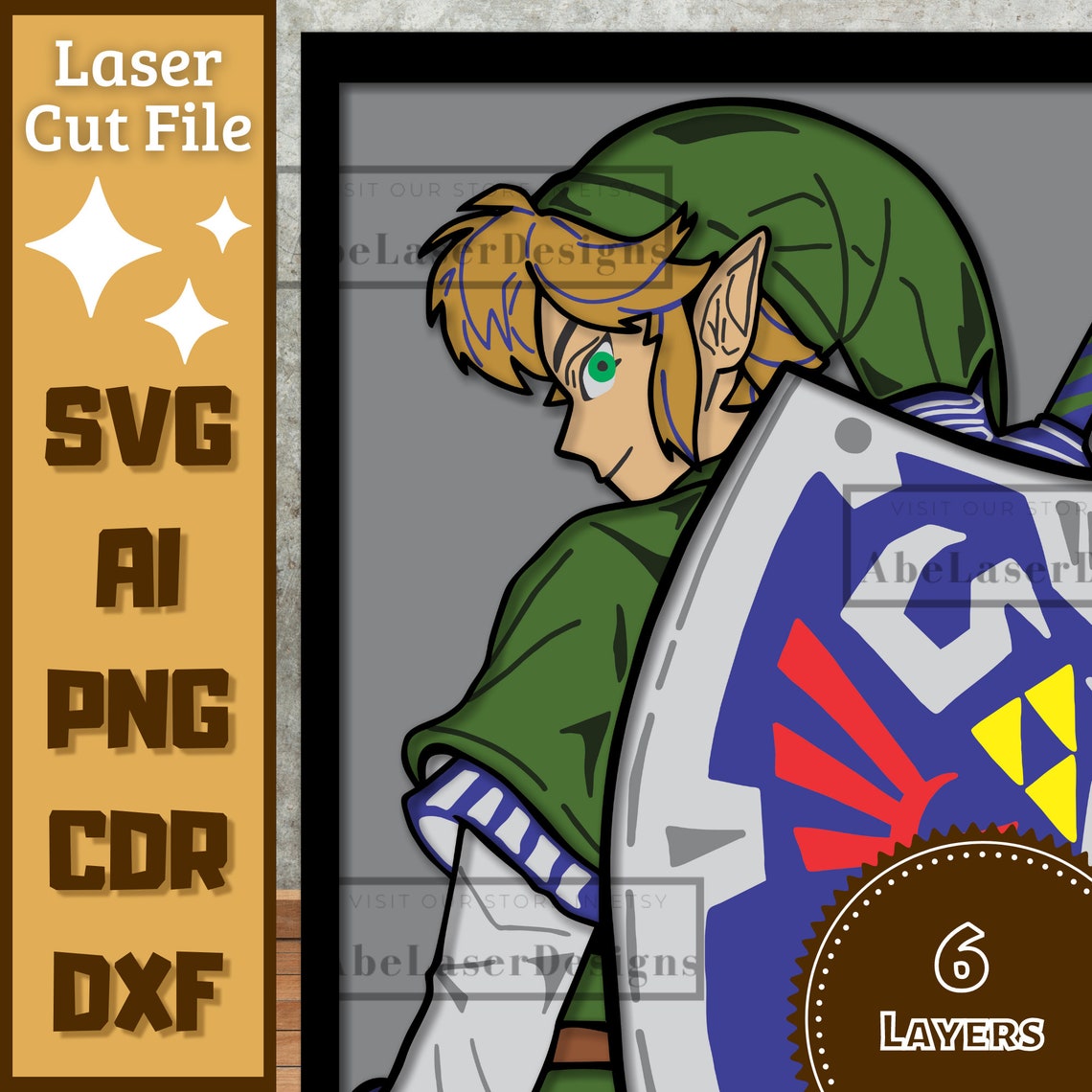 Videogame Guy V1 Cartoon Layers SVG Laser Cut - Etsy