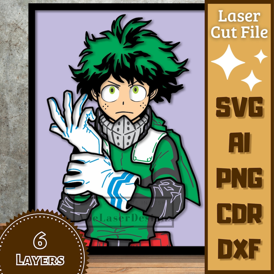 Anime Heroe V3 Layers Cartoon Laser Cut - Etsy
