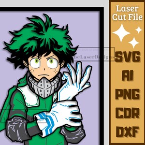 Anime Heroe V3 Layers Cartoon Laser Cut - Etsy