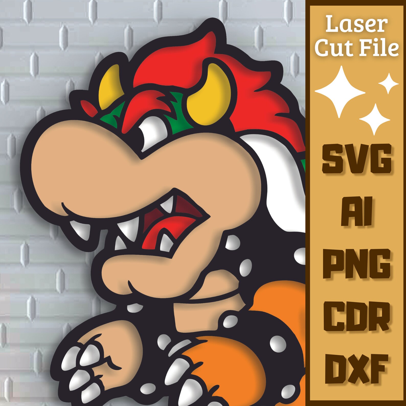 Dragon Layered SVG File Multilayer DXF Vector Lasercut - Etsy