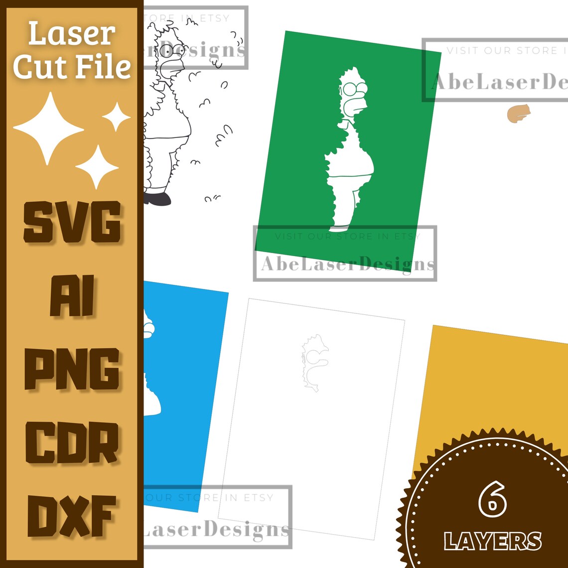 Cartoon Hiding Meme Layered SVG. Vector Laser Cut. - Etsy