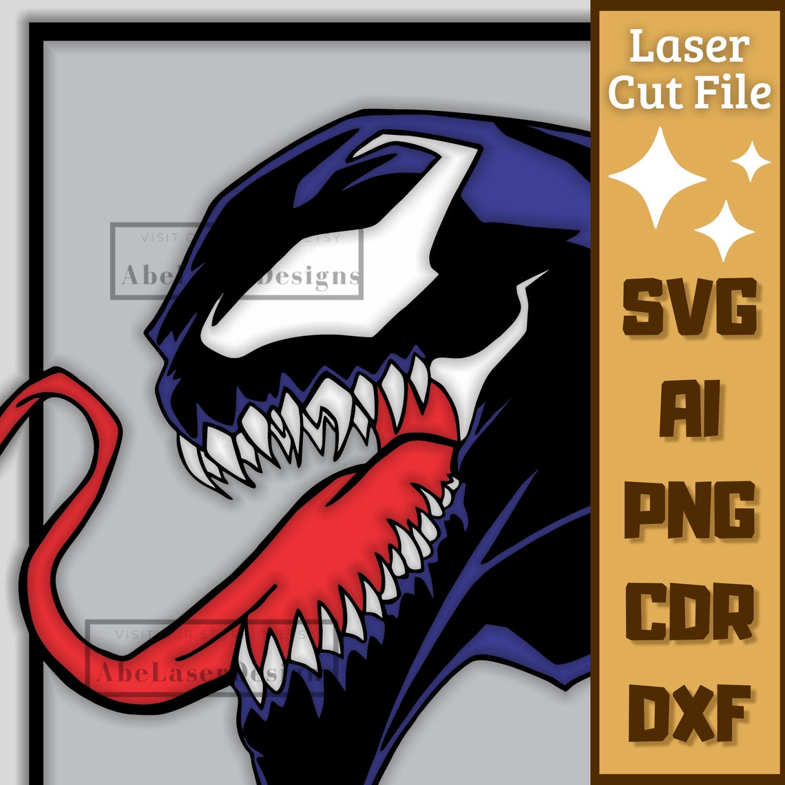 Villain Comics Spider Multilayer SVG. Vector Laser Cut. - Etsy