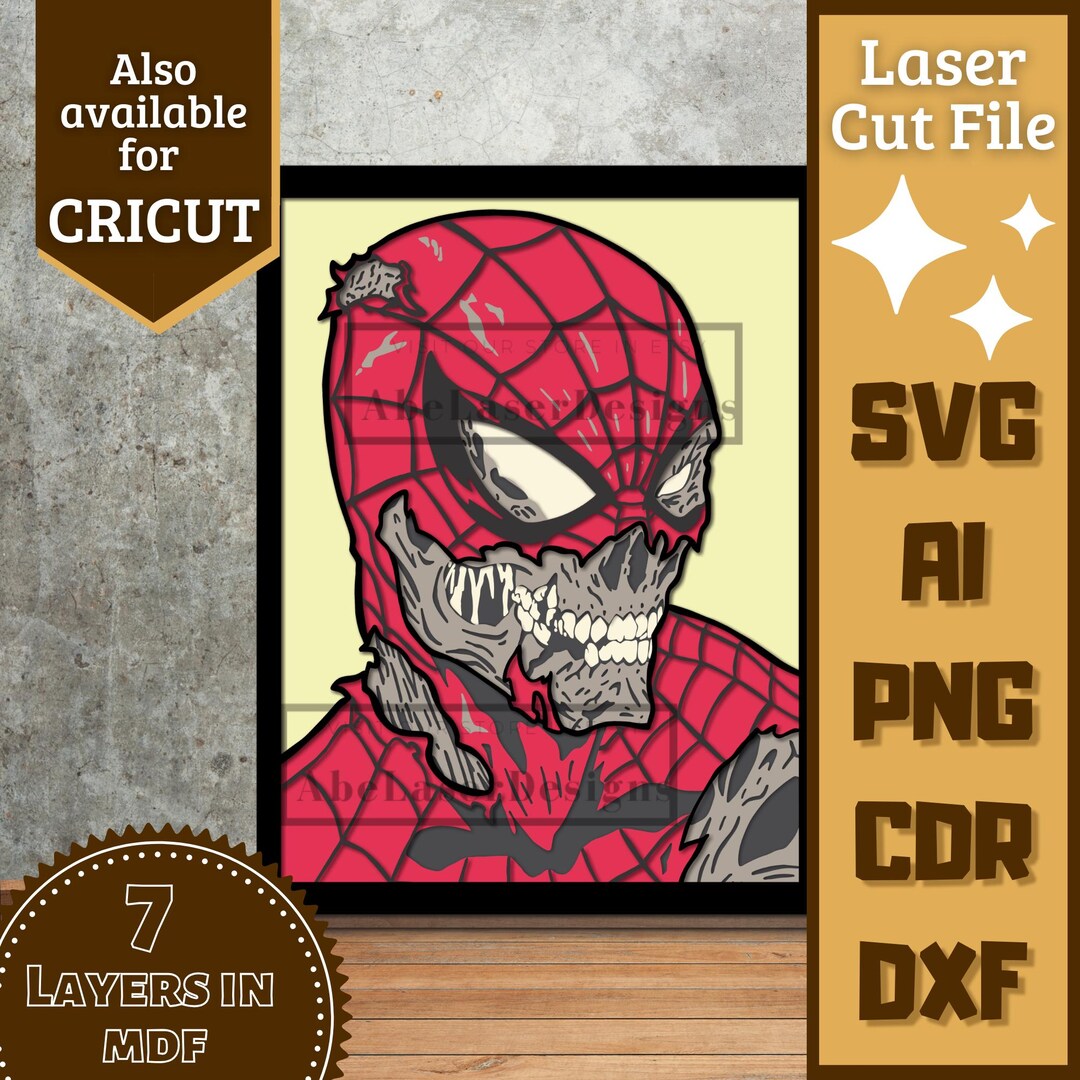 Hero Web V6 Layers Cartoon Laser Cut - Etsy