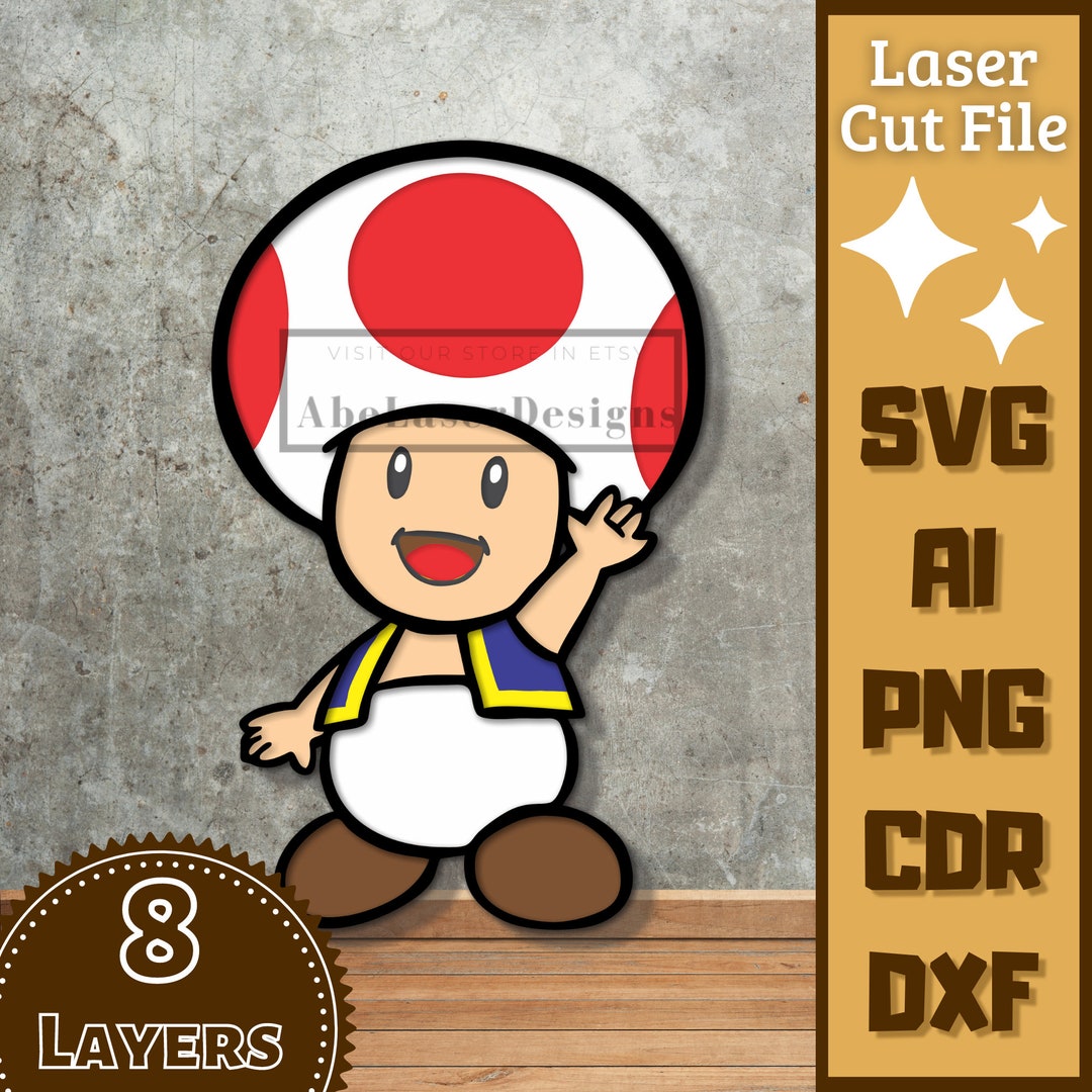 Creature Videogame Layered V4 SVG. Vector Laser Cut. - Etsy