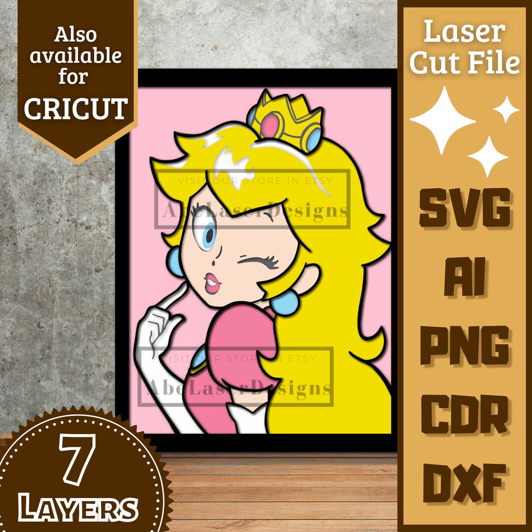 Princess Videogame V2 Layered SVG. Vector Laser Cut. - Etsy