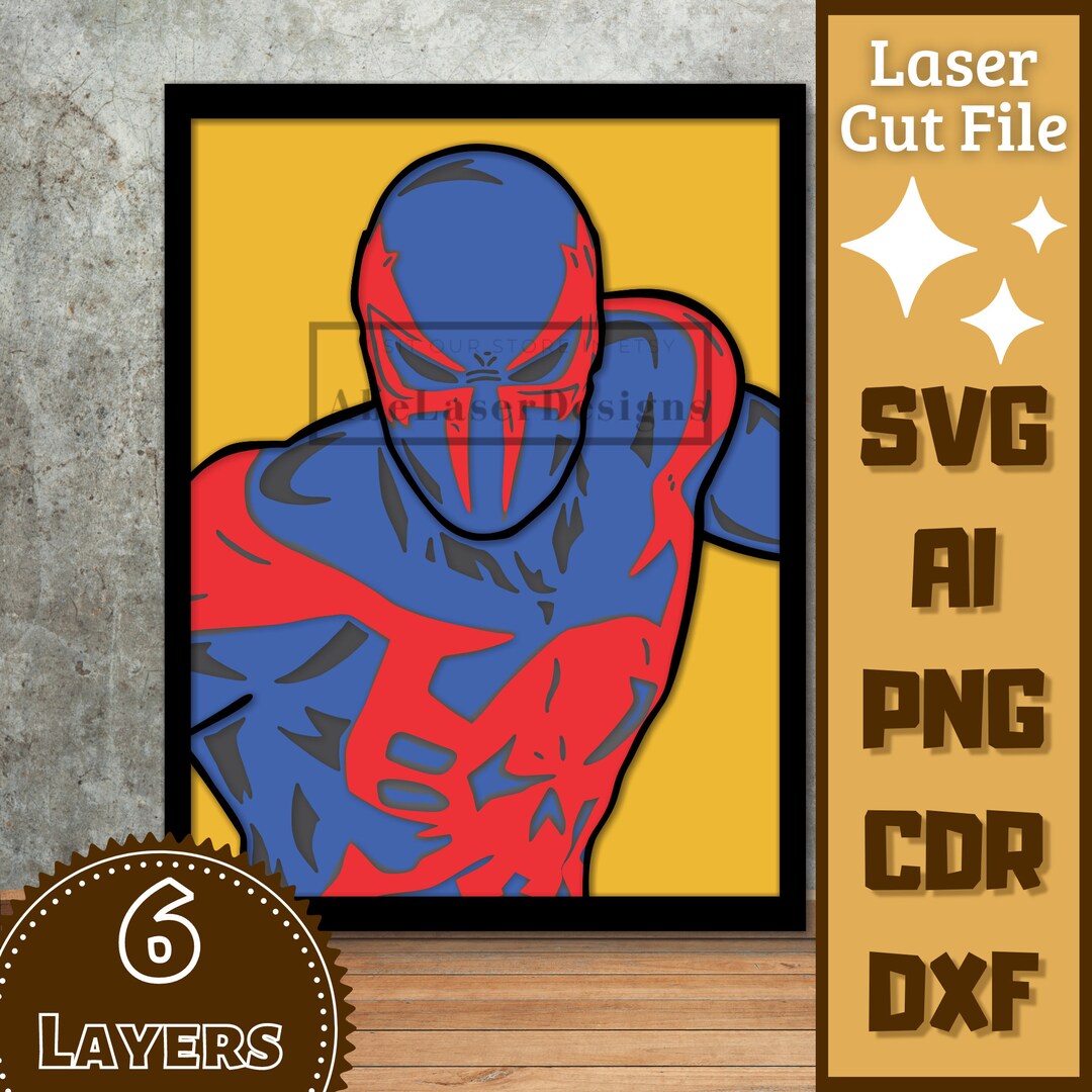 Hero Web V4 Layers Cartoon Laser Cut - Etsy