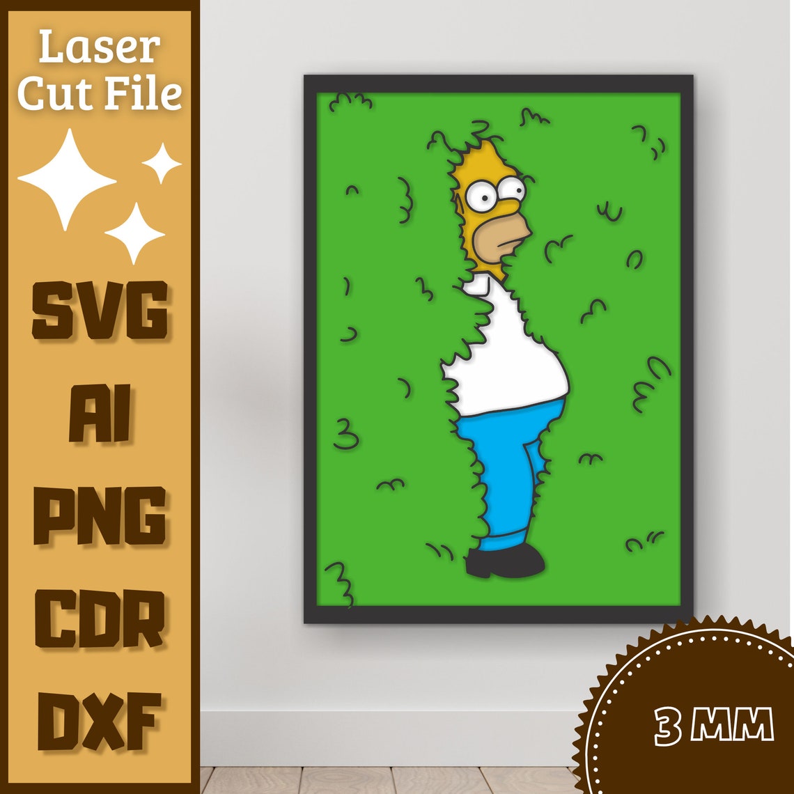 Cartoon Hiding Meme Layered SVG. Vector Laser Cut. - Etsy